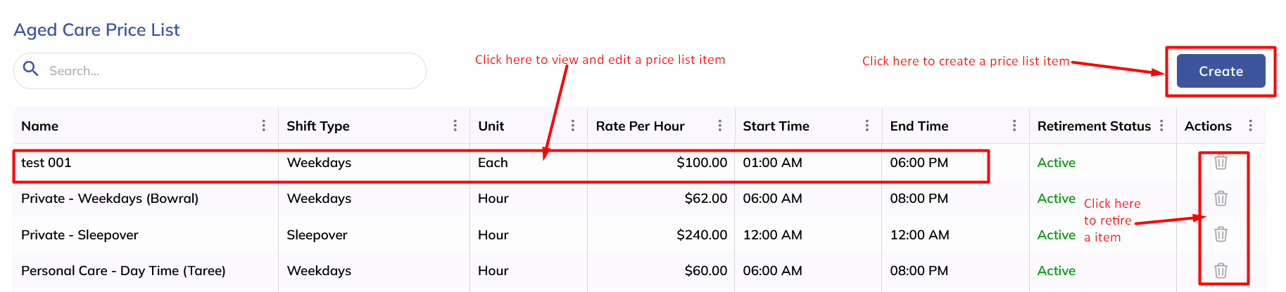 Pricelist – Sygnal