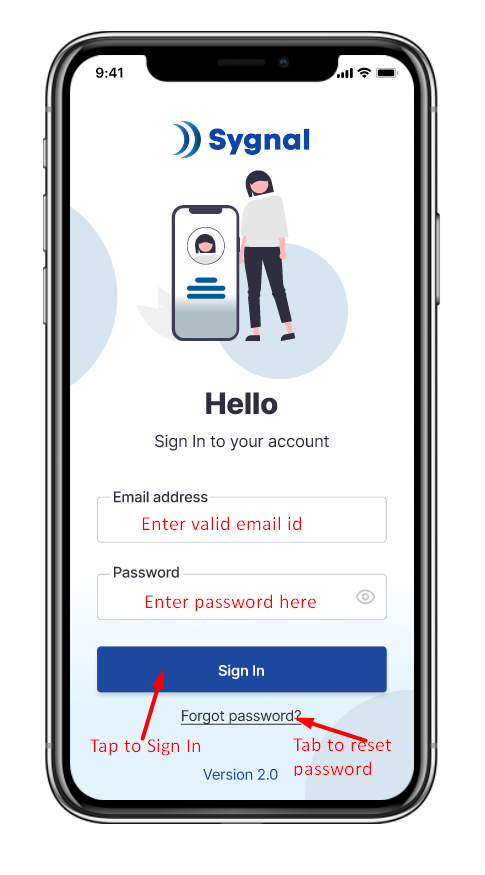 Login Screen – Sygnal
