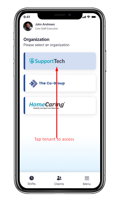 Tenant Screen – Sygnal