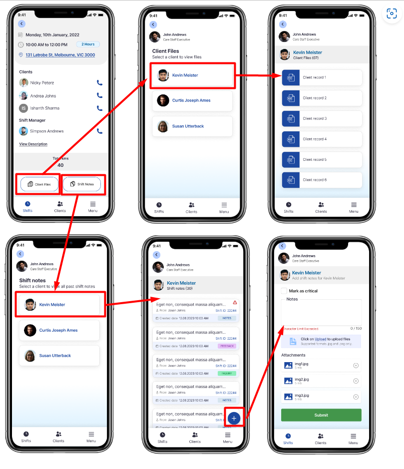 Client Files & Shift Notes – Sygnal